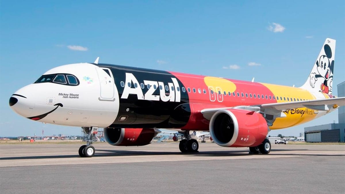 Depois do Mickey, Azul revela agora aeronave da Minnie