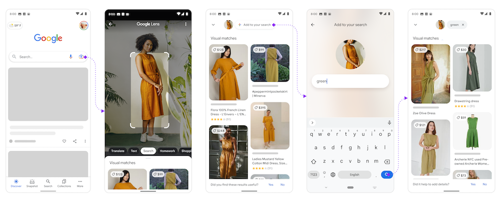 Google lança o Multisearch (AI) , que combina texto e imagens em uma ...