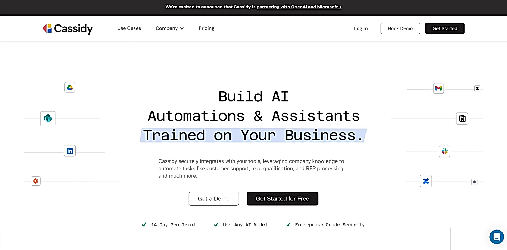 Cassidy.ai: Automação e Assistentes de IA Treinados no Seu Negócio
